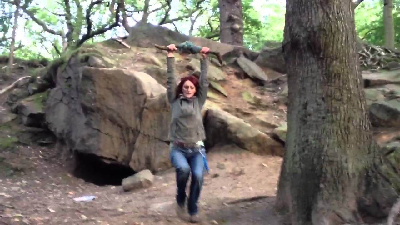 Hannah on the rope swing - YouTube