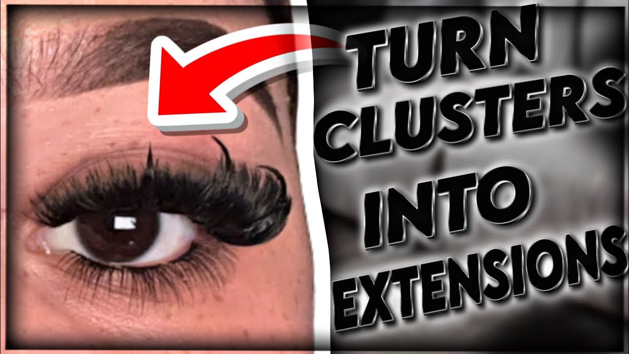 HOW TO MAKE LASH CLUSTERS LOOK LIKE EXTENSIONS | lash clusters tutorial ...