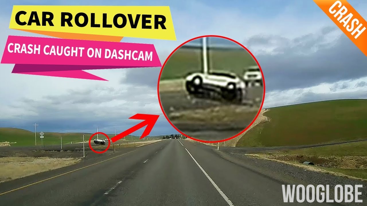 Rolled Over Car Accident Caught on Dashcam - YouTube