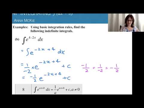4F Integrating f(ax+b) - YouTube