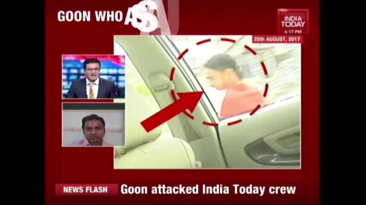 Goon Attacks India Today Crew Member: Caught On Camera - YouTube