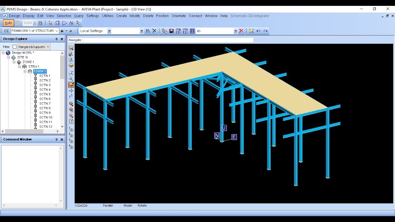 How to Design a Pipe Rack on PDMS Structural Modaling - YouTube