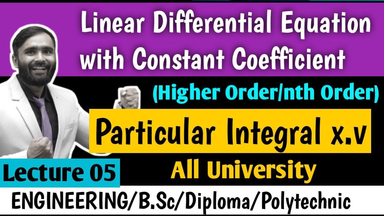 LINEAR DIFFERENTIAL EQUATION WITH CONSTANT COEFFICIENT|HIGHER ORDER ...