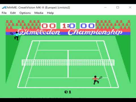 Tennis - VTech CreatiVision - MAME MESSUI64 v0.167 emulator - YouTube