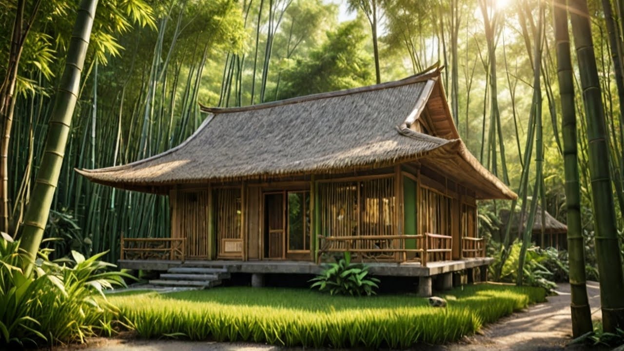 Building a Stunning Bamboo House Deep in the Forest! - YouTube