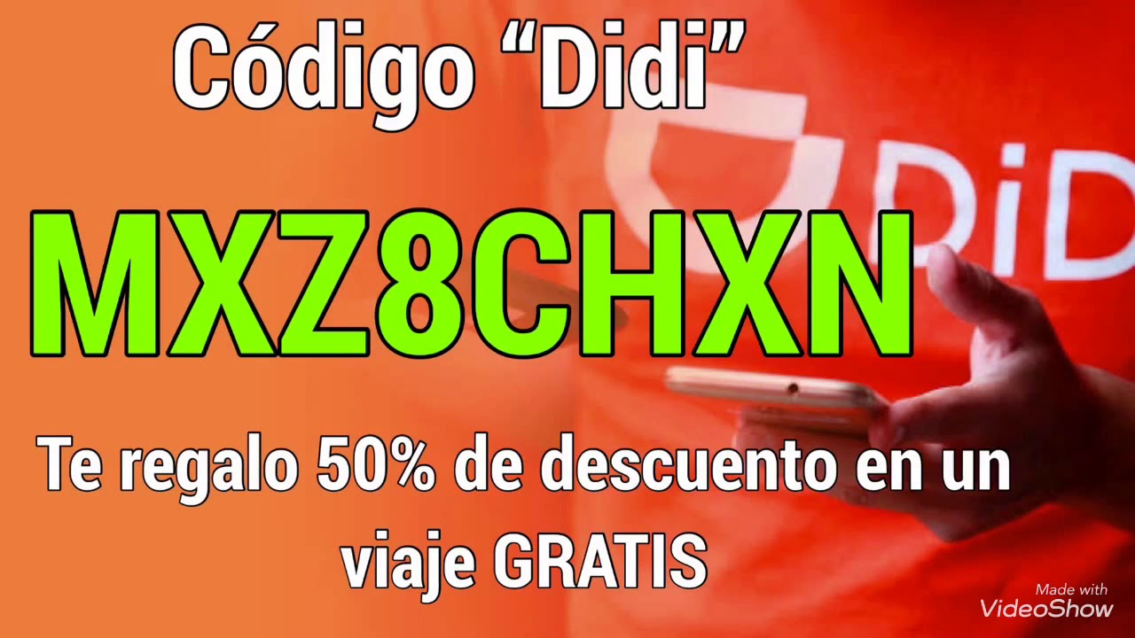 Te regalo un código Didi GRATIS -50% de descuento 2021-2022¡¡GRATIS ...