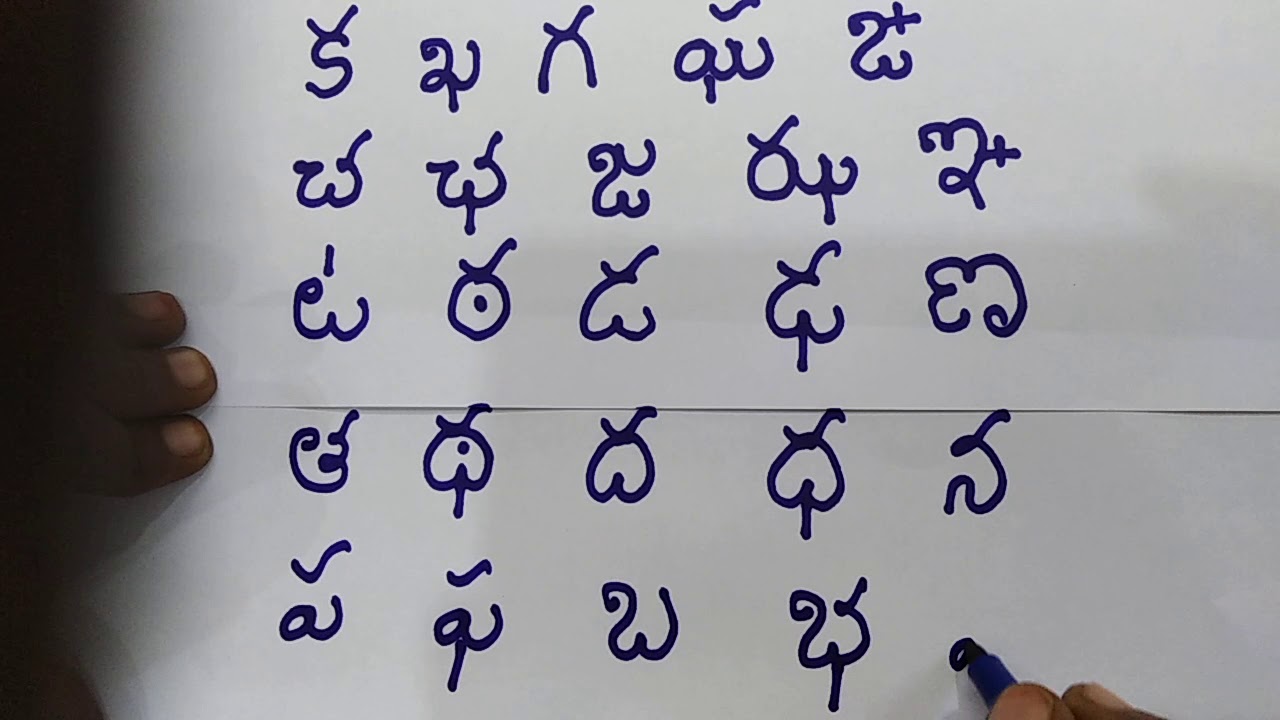 Telugu - Varnamala || Achhullu - Hallulu - YouTube