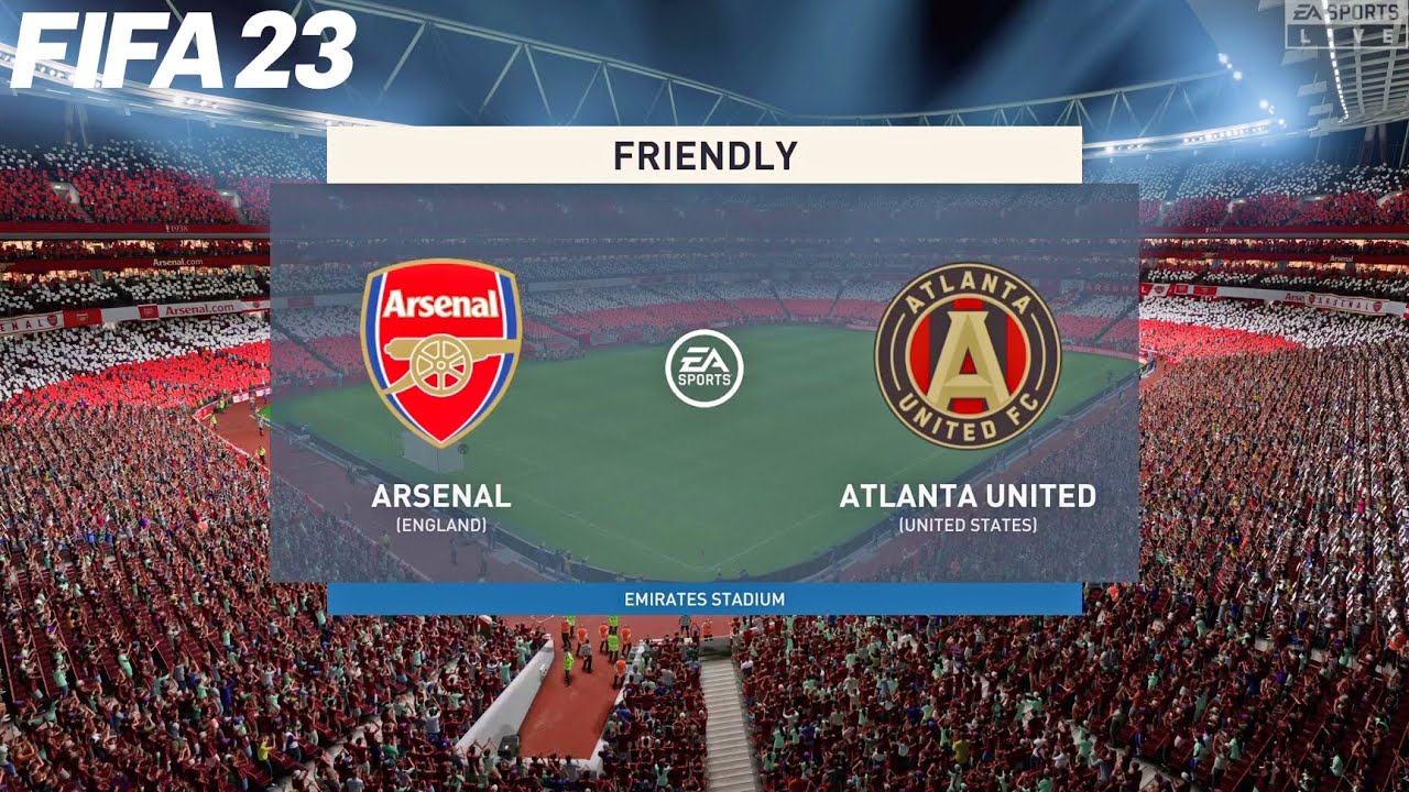 FIFA 23 | Arsenal vs Atlanta United - Club Friendly - Full Gameplay ...