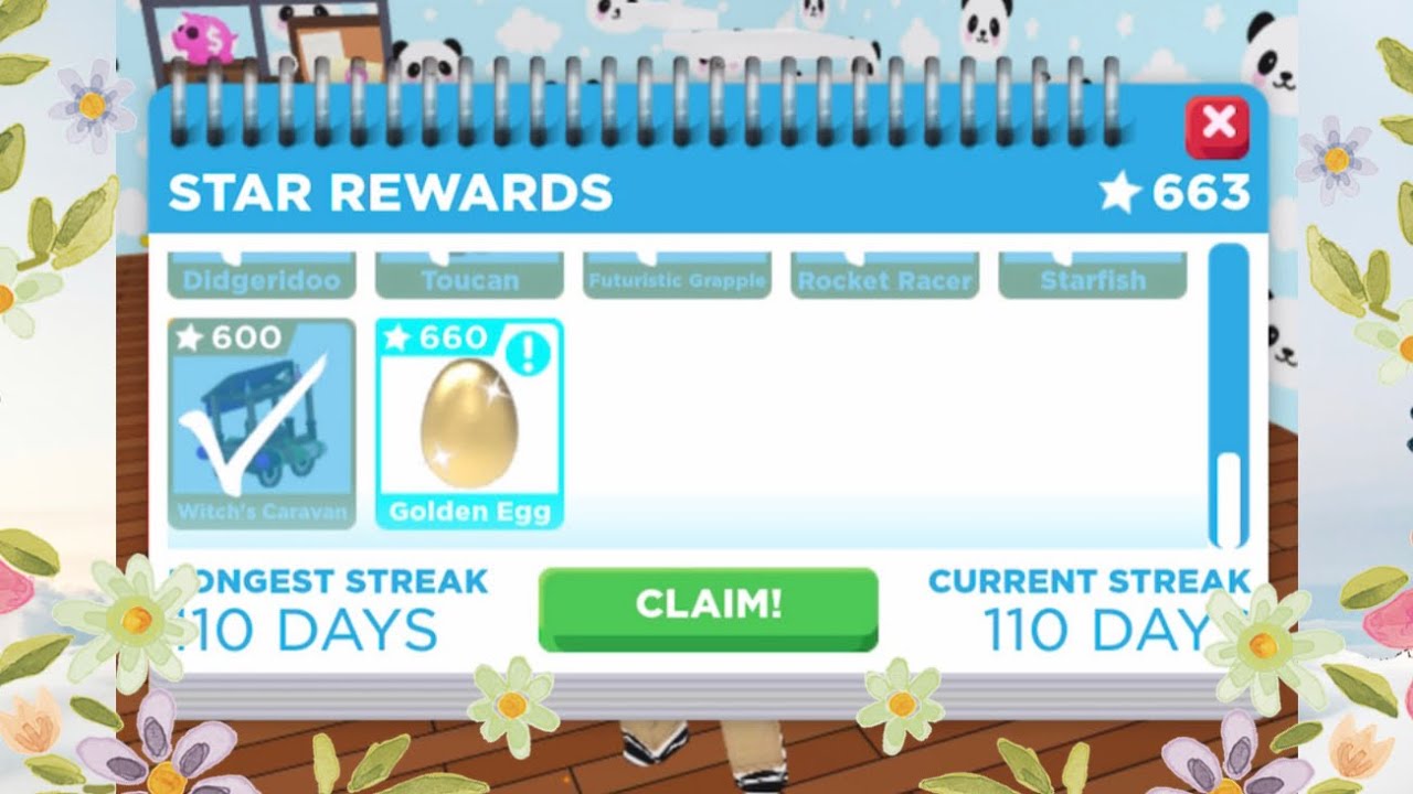 I finally got the GOLDEN EGG from Star🌟 Rewards in Adopt Me! - YouTube