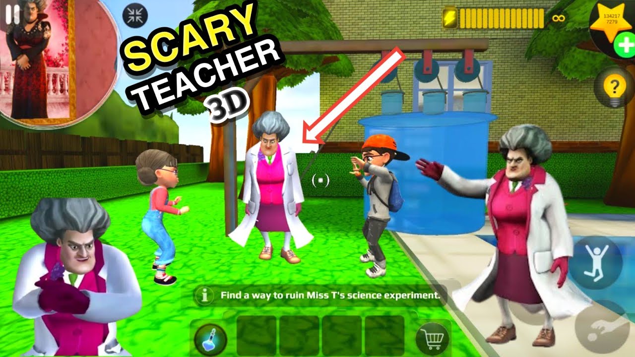 Scary Teacher 3D Ruins Miss T's Science Experiment Prank! 😳 - YouTube