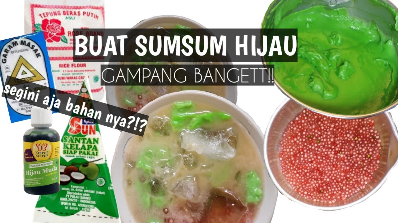 Cara membuat es sumsum hijau DIJAMIN ENAK!! - YouTube