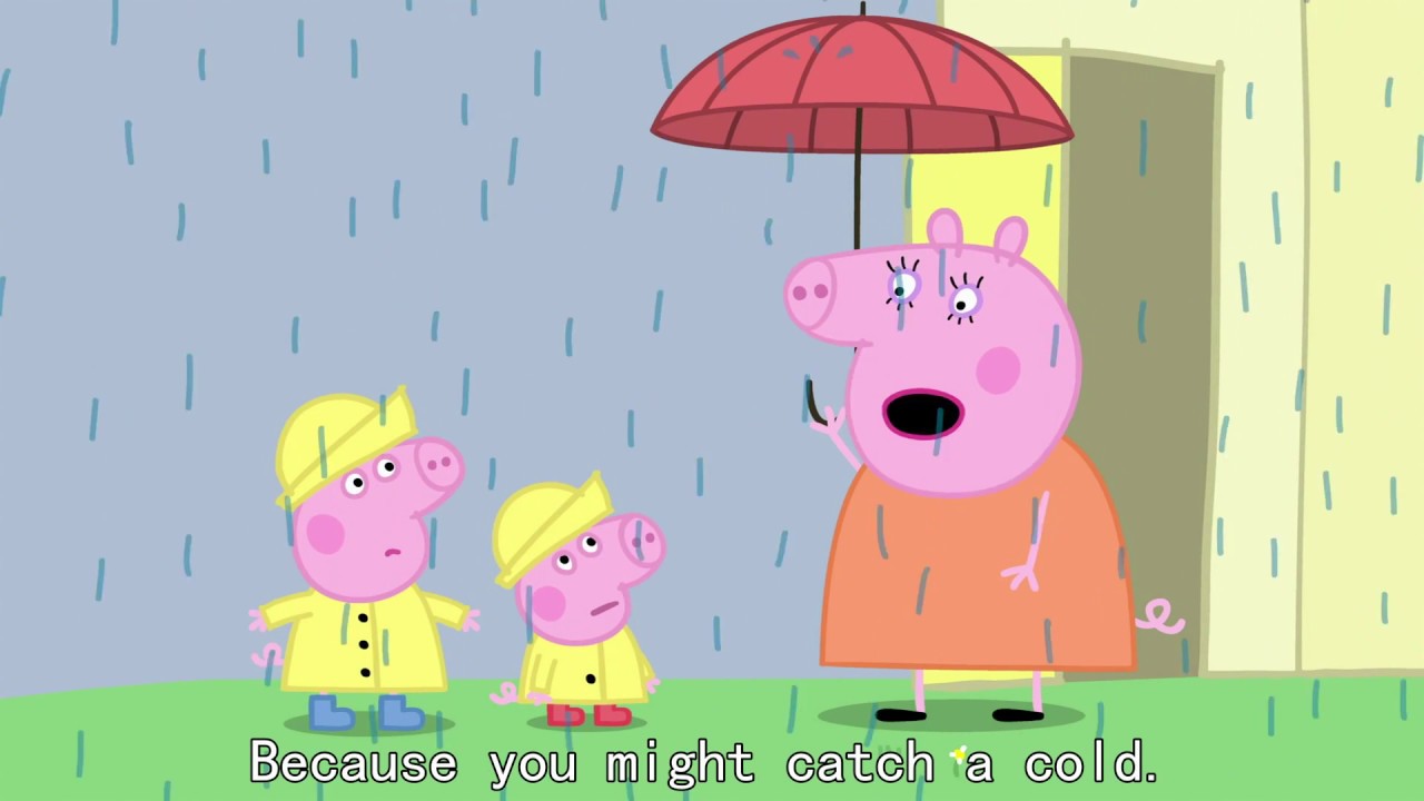 Peppa Pig 粉紅豬小妹 S232【 George Catches a Cold】英語發音＋字幕 - YouTube