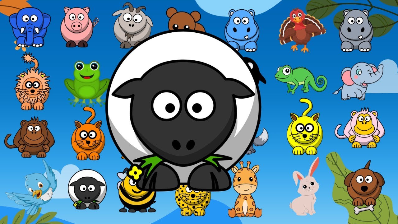 animal Sounds for Kids 🐶🦁🐸 | Learn animal Names and Sounds | Fun ...