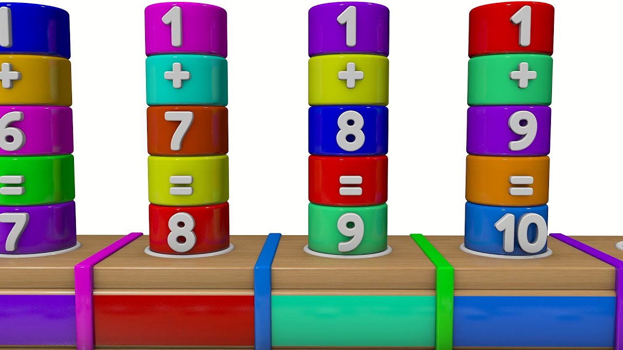 Addition for children | Addition to the number 1+ | Math for ...