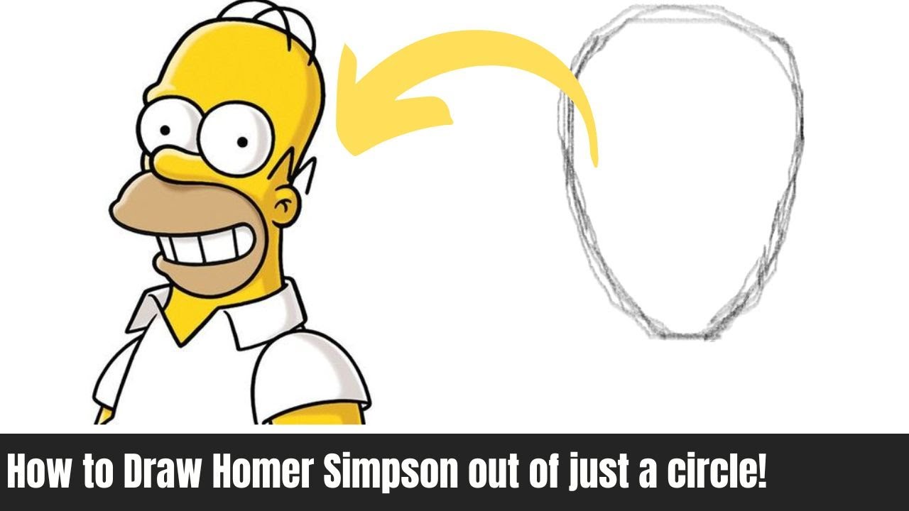 How To Draw Homer Simpson | How To Sketch Homer Simpson | Homer Simpson ...