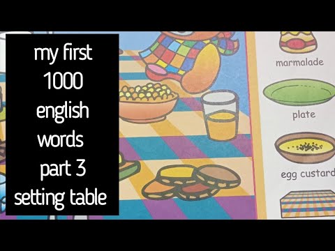 my first 1000 words / part 2/ setting table - YouTube