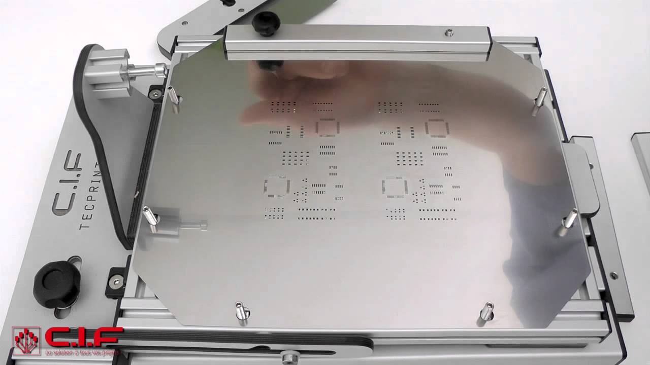 CIF smd Serigrafia pasta estaño Laboratorio Techprint - YouTube