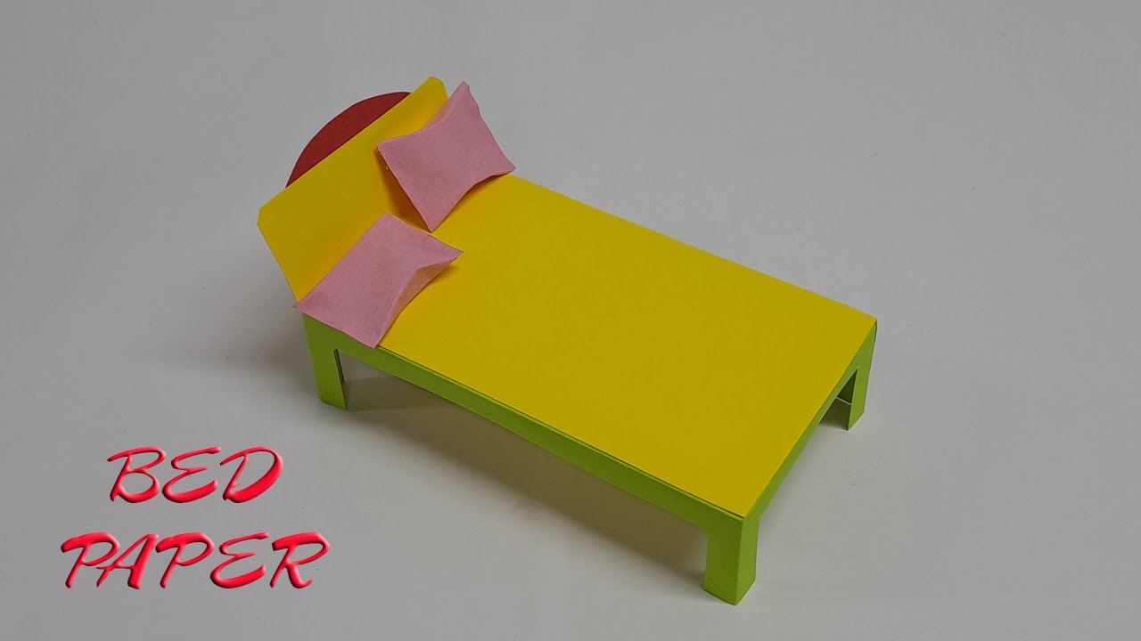 How To Make Bed Paper | Paper Bed | Paper Craft - YouTube