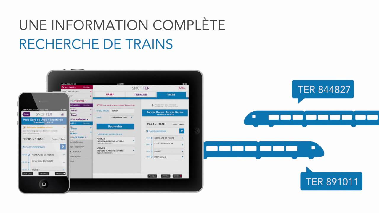 SNCF TER Mobile Iphone Android - YouTube
