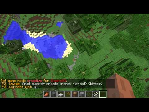 PlotSquared Plot cluster creation in existing worlds - YouTube