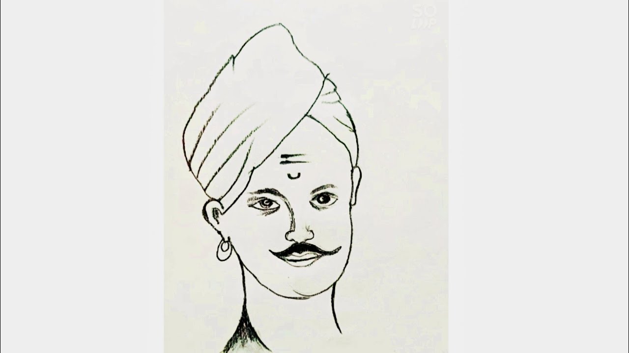 Mangal Pandey Pencil Sketching Art||Easy Drawing @Pwdart - YouTube