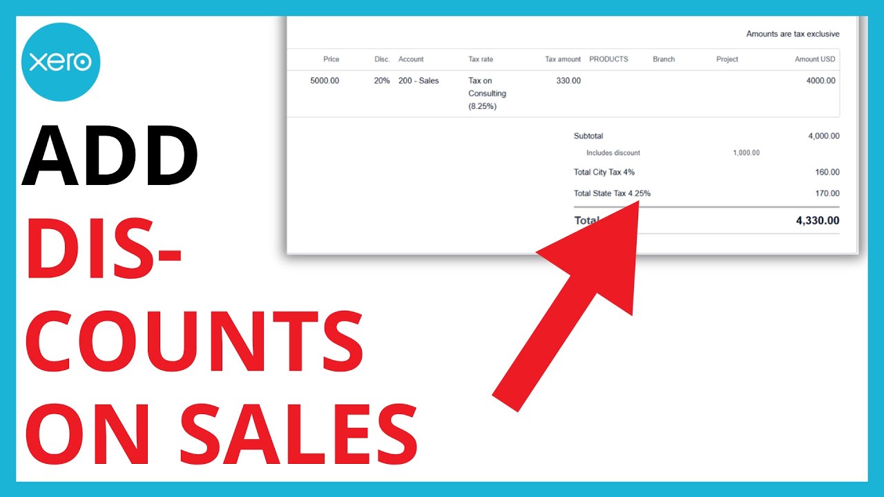 How to Add Discount on Sales in Xero [SIMPLE GUIDE] - YouTube