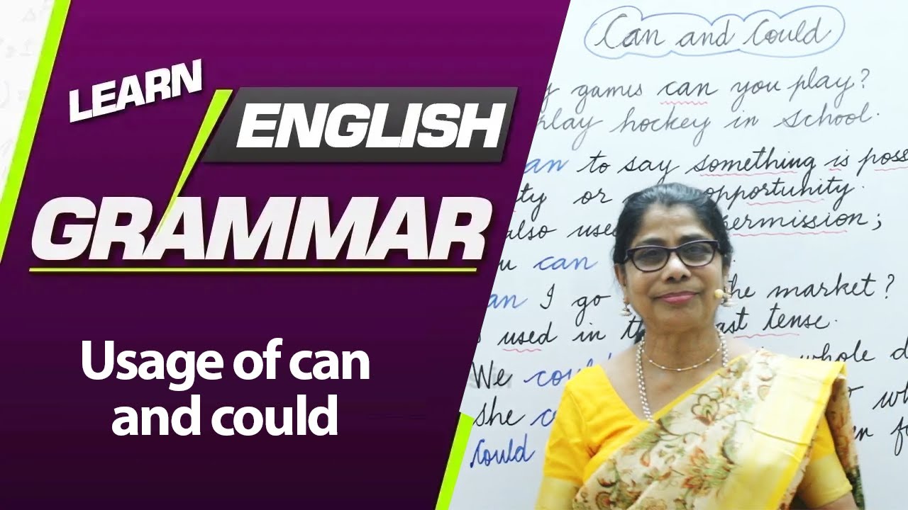 Learn Grammar | Usage of can and could | English Grammar for Beginners ...