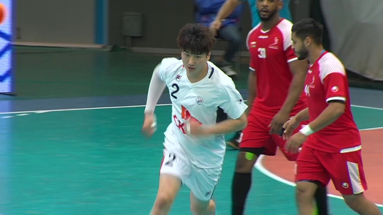 20180122 18th Asian Men's Handball Championship 2018 Korea vs Oman ...