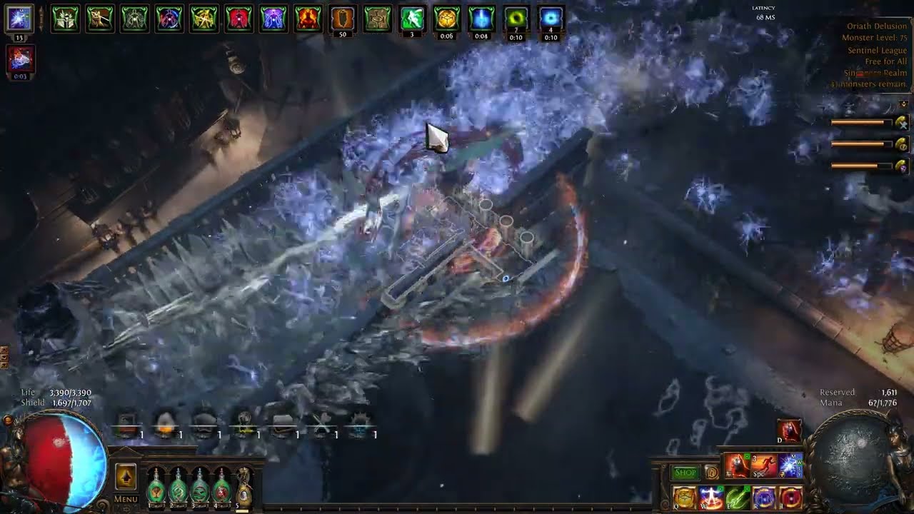 POE Simulacrum Wave 29-30 Inquisitor Spark Mine - YouTube