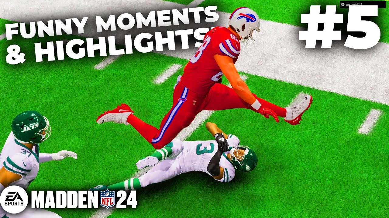 MADDEN 24 FUNNY MOMENTS + HIGHLIGHTS #5! - YouTube