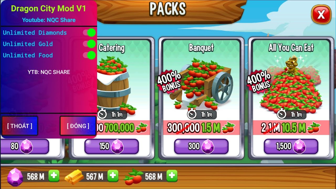 Dragon City v22.7.3 MOD Menu APK Unlimited Diamonds,Gold,Food - YouTube