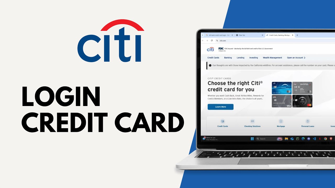 How to Login to Citi Bank Credit Card - YouTube