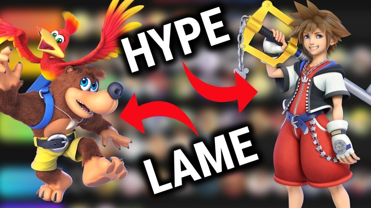Smash Ultimate NEWCOMER tier list ranked by HYPE FACTOR - YouTube