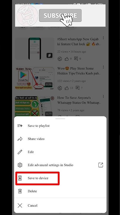 #shorts YouTube New Feature YouTube ki video Apni gallery me save without any third party app🔥 ...