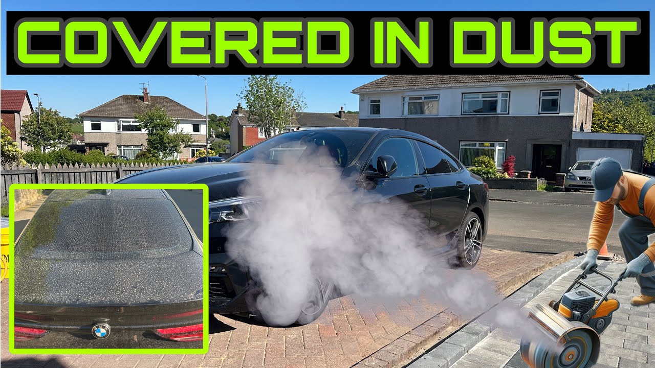 Cleaning Sticky Construction Dust Off My Car | Step-by-Step Car Wash ...