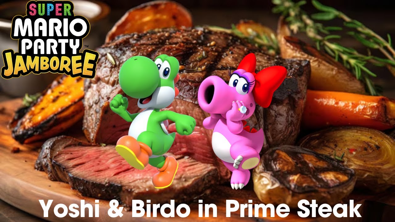 Super Mario Party Jamboree - Yoshi & Birdo in Prime Steak - YouTube
