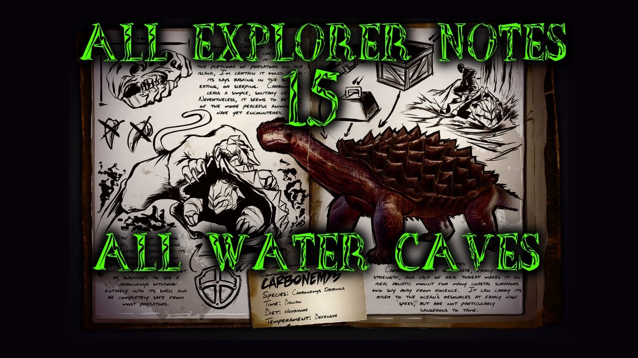 How To Find All Explorer Notes On The Island! | Ark: Survival Evolved ...