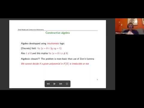 Thierry Coquand, Sheaf models and constructive mathematics - YouTube