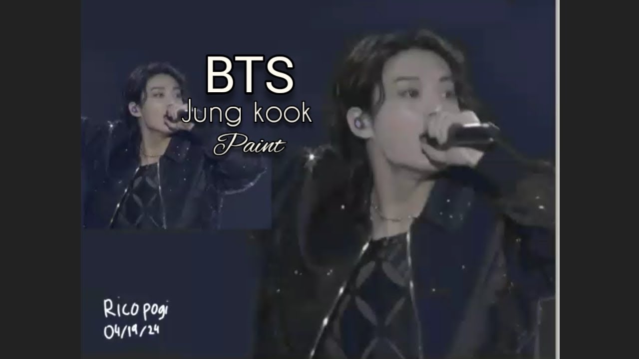 BTS Jung kook oil paint Hyper realistic - Rico pogi - YouTube