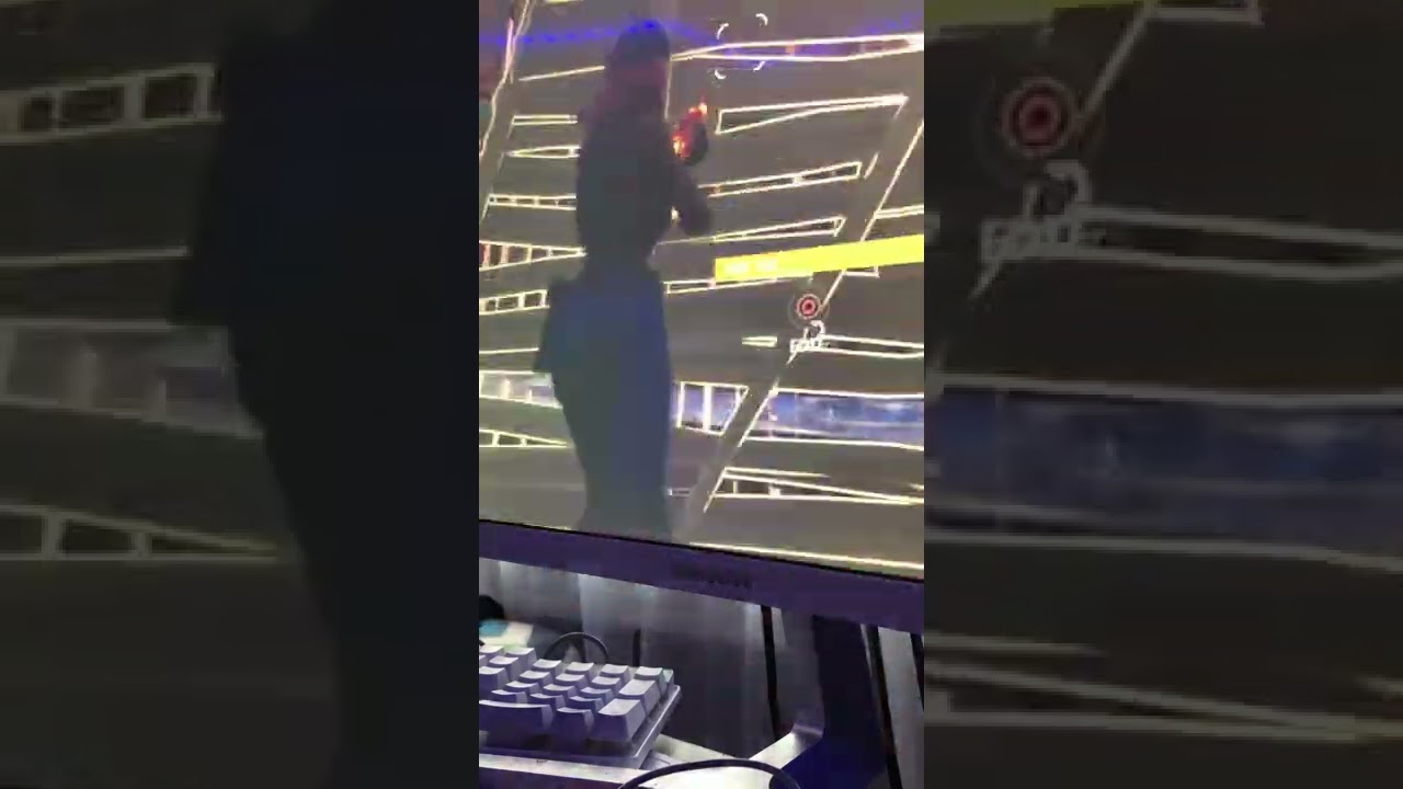 Me typing my clickity clackity clack keyboard from my friend ...