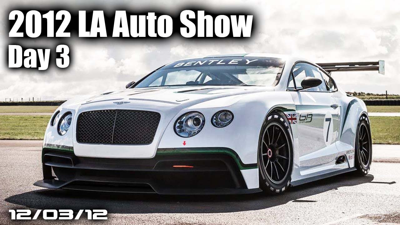 2012 LA Auto Show Day 3 - BMW i8 Roadster, Bentley GT3 Cup Car, Kia ...