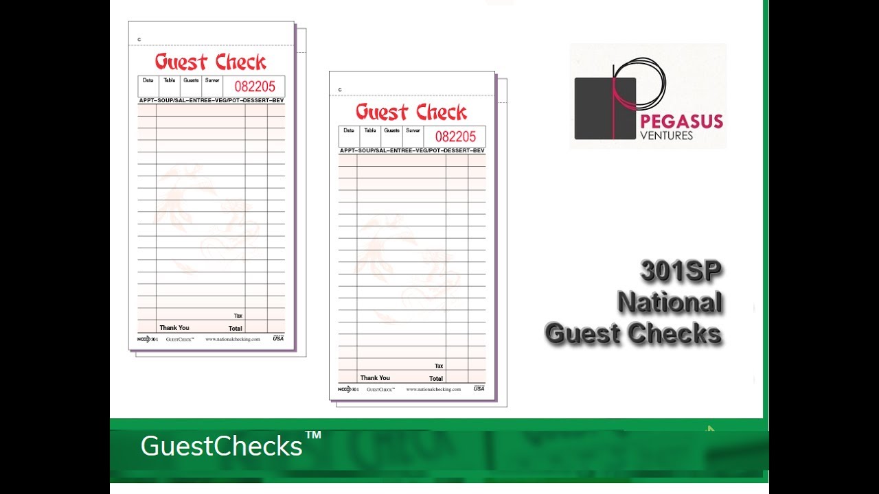 301SP Asian Theme Medium Pink Duplicate Requiring Carbon Copy Adams ...