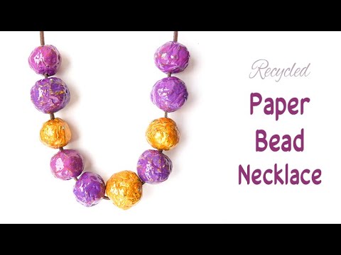 How to Make PAPER BEADS from Magazine Pages, Newspaper & More | Easy ...