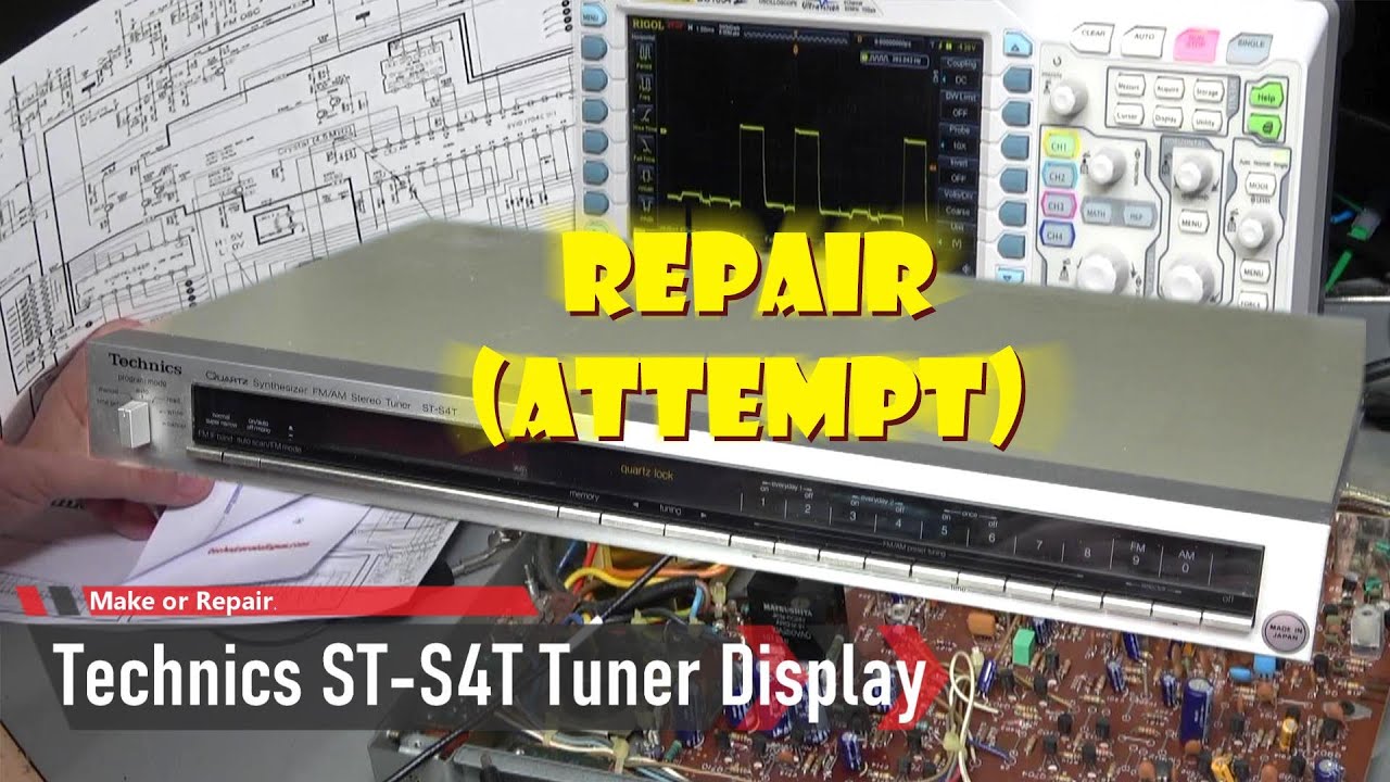 Technics Tuner ST-S4T Display Repair #0068 - YouTube