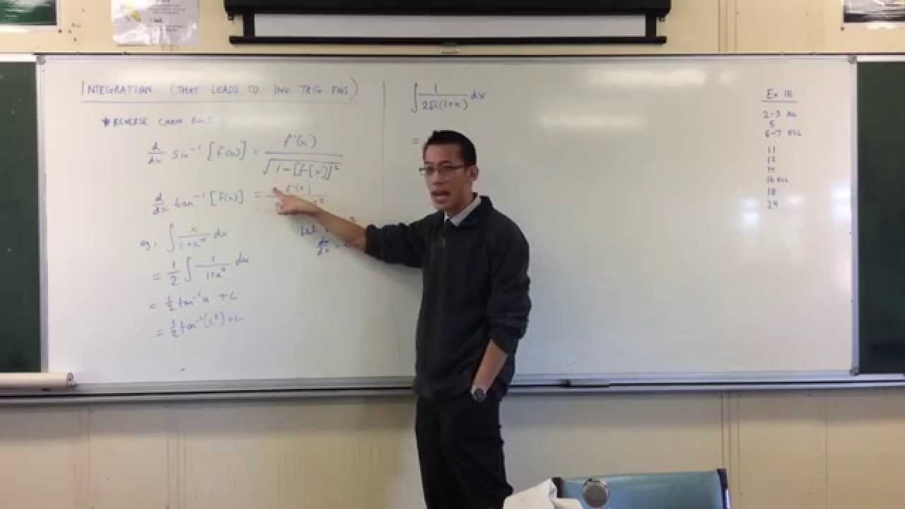 Integrals Involving Inverse Trigonometric Functions & Reverse Chain ...