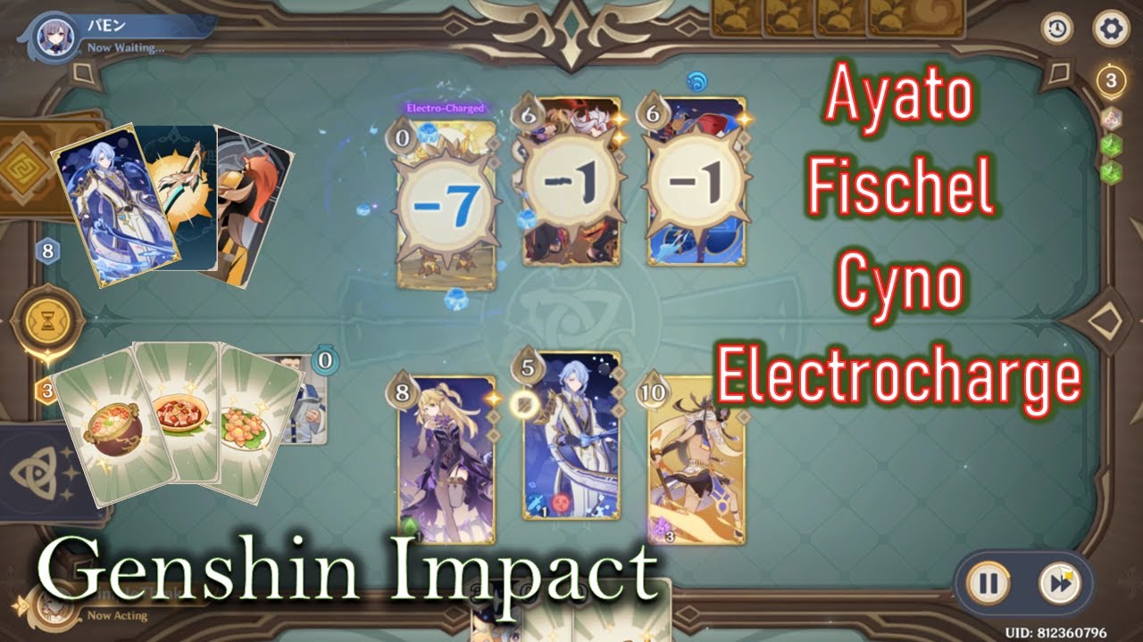 Ayato Fischel Cyno Electrocharge deck | Genshin Impact TCG - YouTube