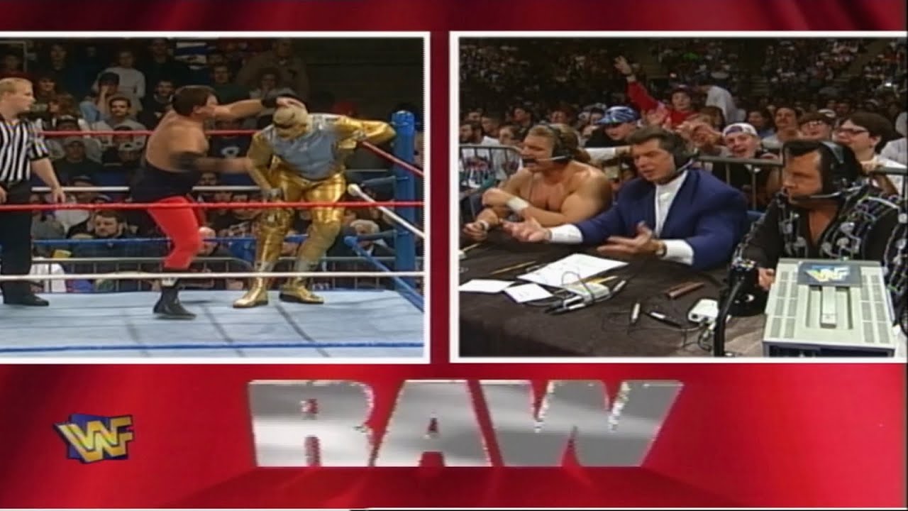 Jerry Lawler vs Goldust w/ Terri Runnels (HHH On Commentary) WWF RAW 30 ...