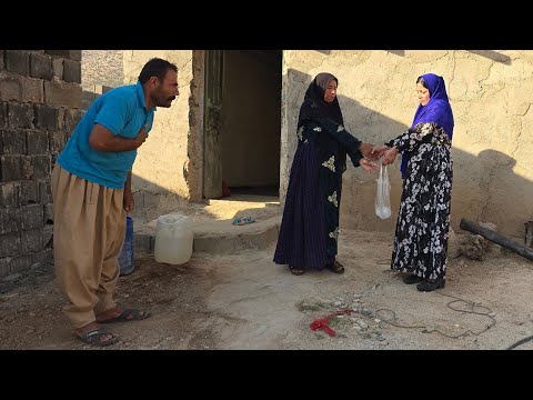 Nomadic love: Building the husband's dream house for the sheep.