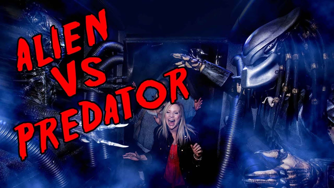 Halloween Horror Nights: Alein Vs. Predator walk through (BEST QUALITY ...