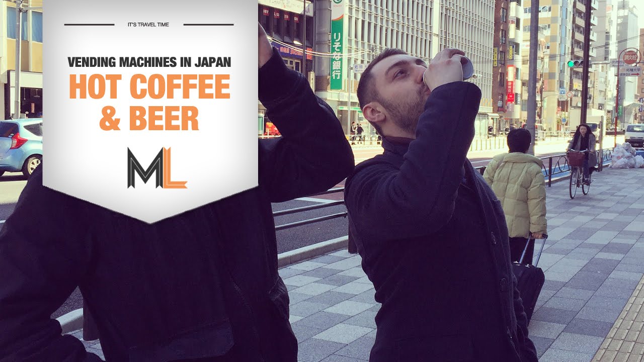 Beer vending machines are big in Japan: My first day in Tokyo - YouTube